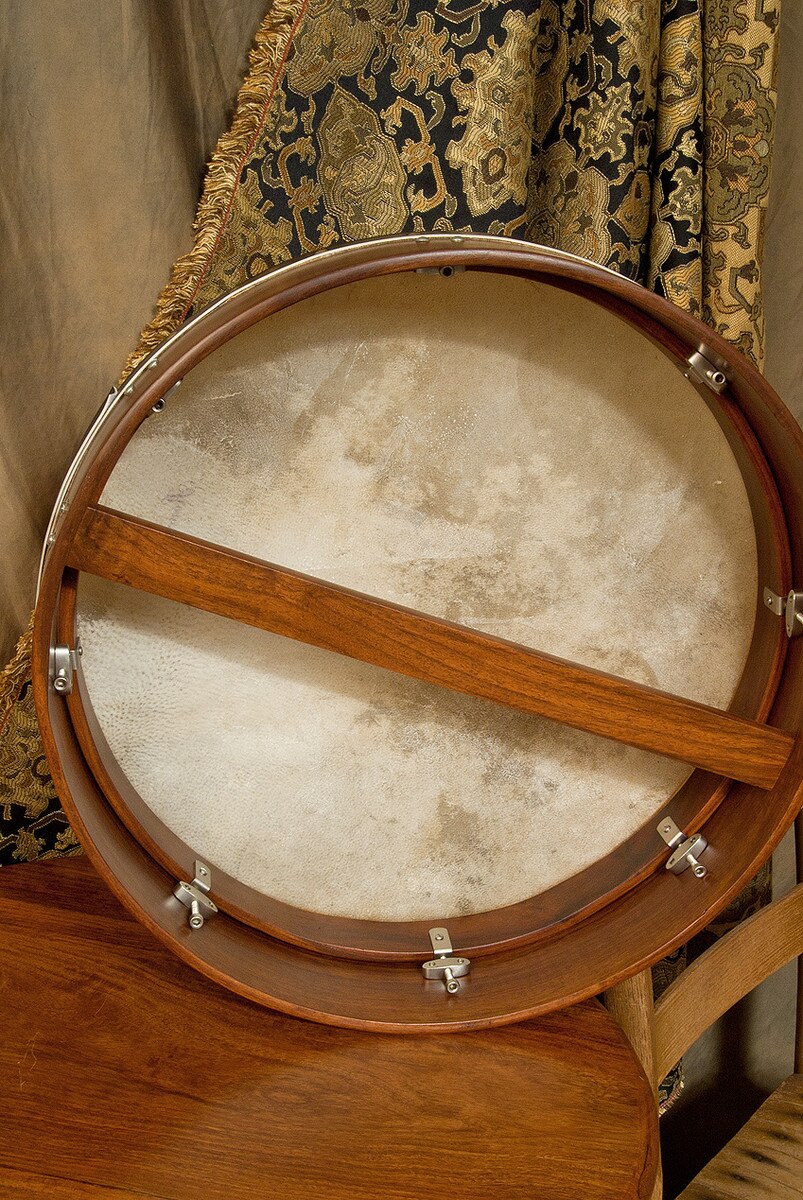 Irish Bodhran Sale | Roosebeck Sheesham 18"x4" Tunable Bodhran & Gig Bag